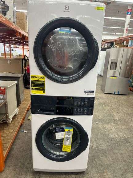 Electrolux 300 Series Laundry Tower Single Unit Washer & Electric Dryer ...