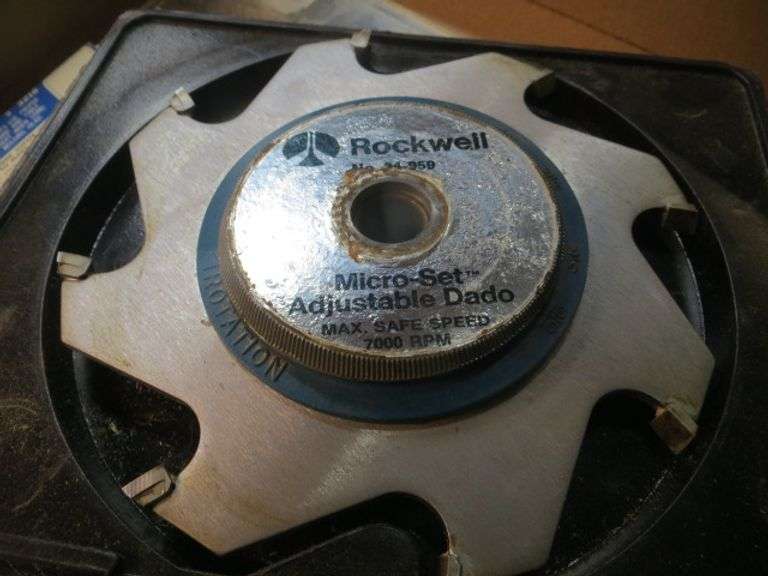 Rockwell Adj. Dado Blade, Craftsman Molding Blade - Complete ...