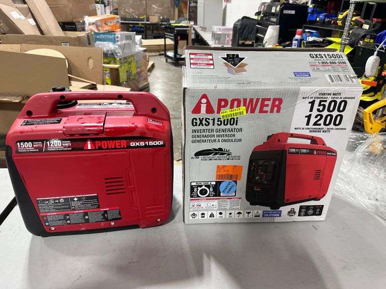 1500-Watt Recoil Start Gasoline Powered Ultra-Light Inverter Generator with 60cc OHV Engine and ...