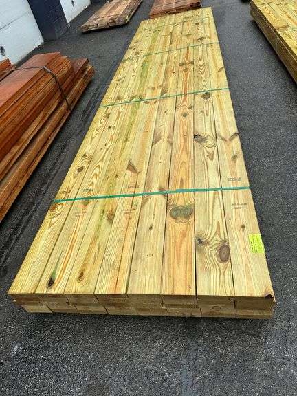 Pressure Treated Dimensional Lumber 2"x6"x16' - Lambrecht Auction, Inc.