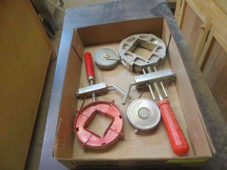 Two 4-Way Corner Banding Clamps - Lambrecht Auction, Inc.