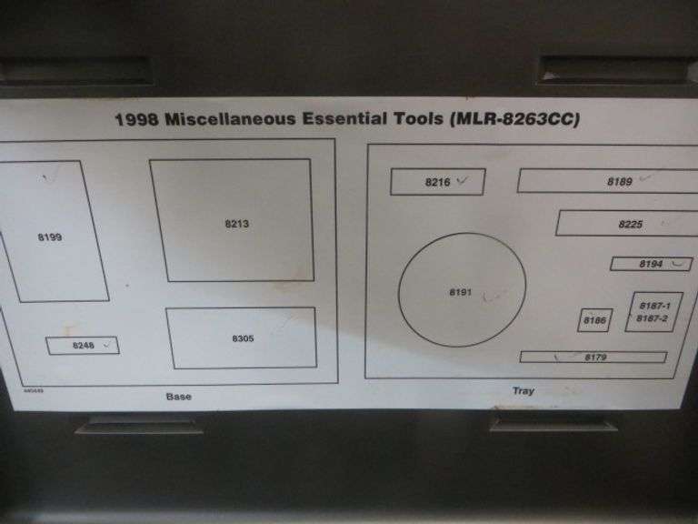 MST #8263CC 1998 LH Misc. Kit - Lambrecht Auction, Inc.