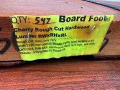 Cherry Rough Cut Hardwood Lumber RWxRHxRL (Longest Board Is 12 Foot ...