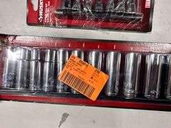 11 Piece Deep Socket And 7 Piece Hex Bit Sockets - Lambrecht Auction, Inc.