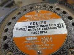 Craftsman Commercial Router w/ 1/4" Collet - Lambrecht Auction, Inc.