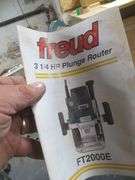 Freud Plunge Router w/ 1/2" Collet - Lambrecht Auction, Inc.