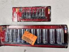 11 Piece Deep Socket And 7 Piece Hex Bit Sockets - Lambrecht Auction, Inc.