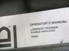 Ridgid Laminate Trimmer - Lambrecht Auction, Inc.