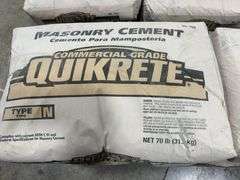 quickrete masonry cement (15x$) - Lambrecht Auction, Inc.