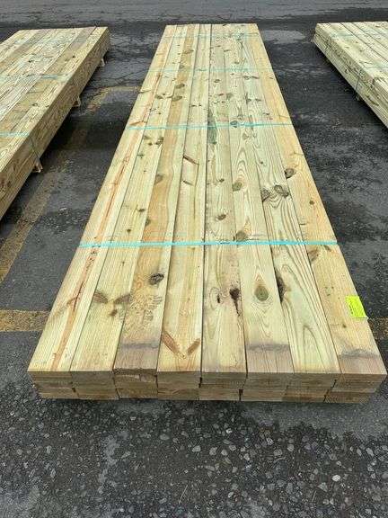 Pressure Treated Dimensional Lumber 2"x6"x16' - Lambrecht Auction, Inc.
