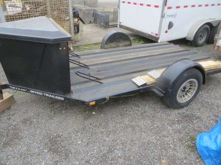 3-Place Motorcycle Trailer w/ Storage - Lambrecht Auction, Inc.