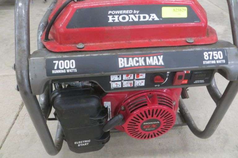 Honda Black Hawk 8750 Generator - Lambrecht Auction, Inc.