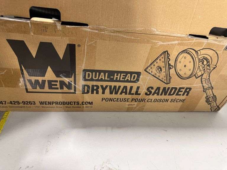 Dual-Head Drywall Sander with 15-Foot Dust Hose - Lambrecht Auction, Inc.