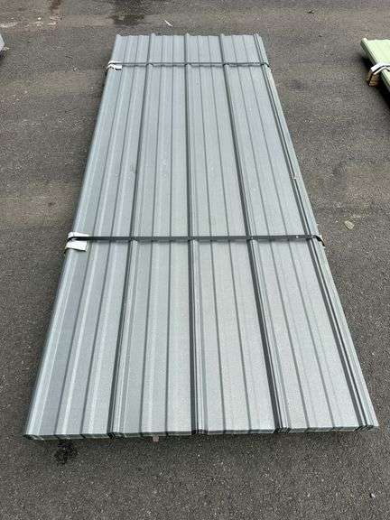 Dull Galvanized Metal Panel 3'x8' - Lambrecht Auction, Inc.
