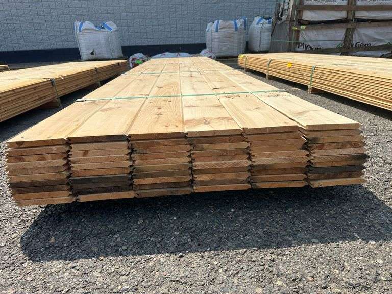 White Pine T&G WP4 Smooth Face Paneling 1" x8"x16' - Lambrecht Auction ...