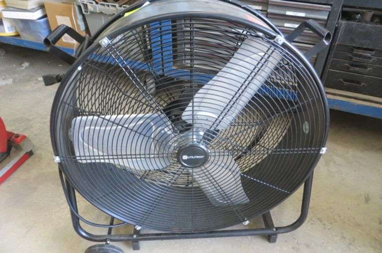 Large Shop Fan w/ Wheels - Lambrecht Auction, Inc.