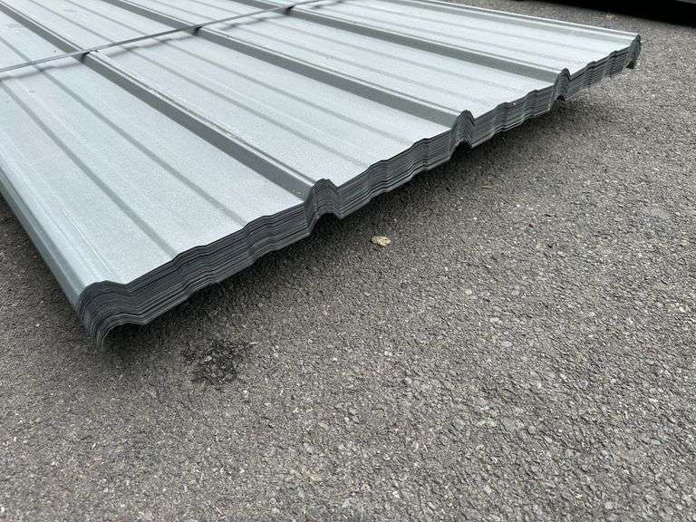 Dull Galvanized Metal Panel 3'x8' - Lambrecht Auction, Inc.