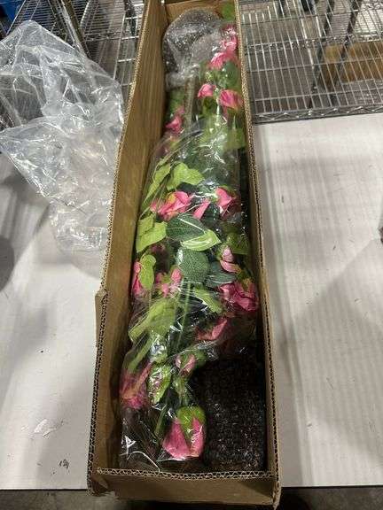 Romantic Season 2-Pack Artificial Rose Flowers - Lambrecht Auction, Inc.