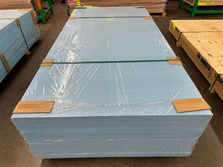 XPS Rigid Foam Insulation Board 2"x4'x8' - Lambrecht Auction, Inc.