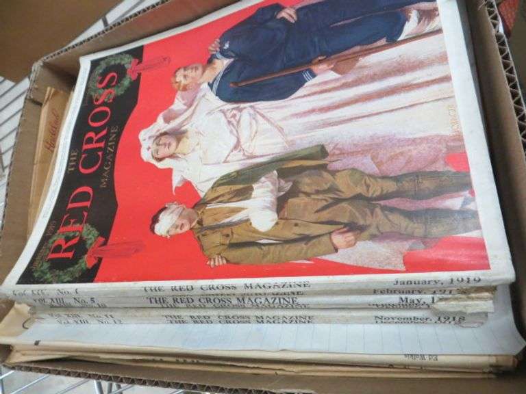 Assorted Red Cross Magazine (1918) & Susquehanna Sentinel Newspaper ...