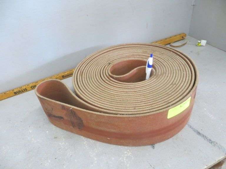 Two 4" Flat Belts - Long & Short - Lambrecht Auction, Inc.