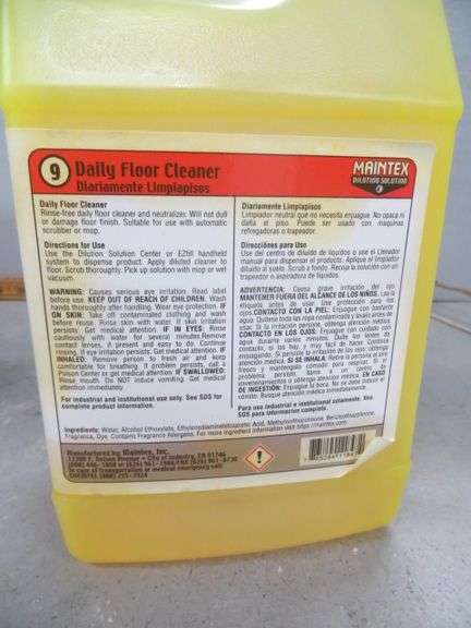 Maintex 9 Daily Floor Cleaner - (6) 1/2-gallons, Super-Sorb - Lambrecht ...