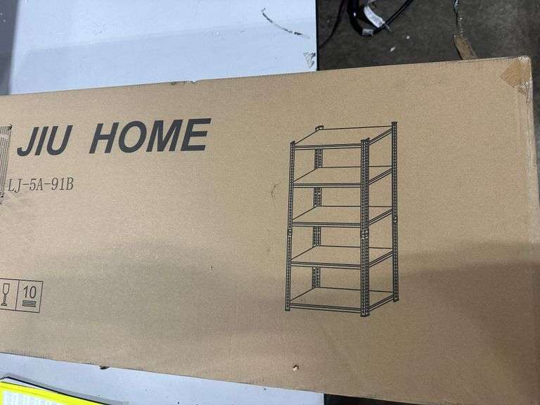 Li Jiu Home 5 Tier Metal Shelf - Lambrecht Auction, Inc.