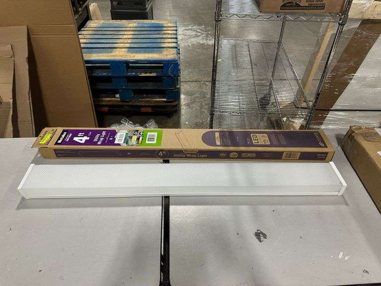 WP 4 ft. 4000-Lumens 4000K LED Prismatic Light Fixture - Lambrecht ...