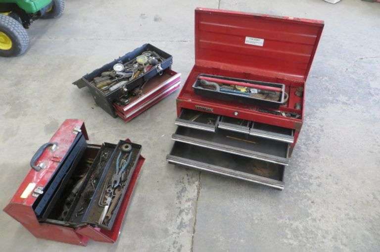 Three Toolboxes w/ Contents - Lambrecht Auction, Inc.