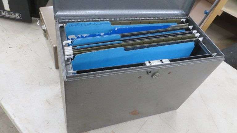 Plastic & Metal File Boxes, Metal Boxes (no keys) - Lambrecht Auction, Inc.