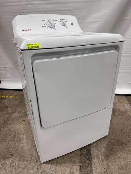 Hotpoint 6.2 cu. ft. vented Electric Dryer in White with Auto Dry M ...