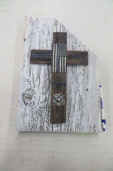 Police Cross Wall Décor - Lambrecht Auction, Inc.
