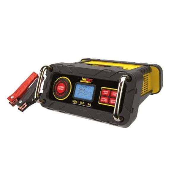 Everstart Maxx 15 Amp Automotive Battery Charger with 50 Amp Engine ...