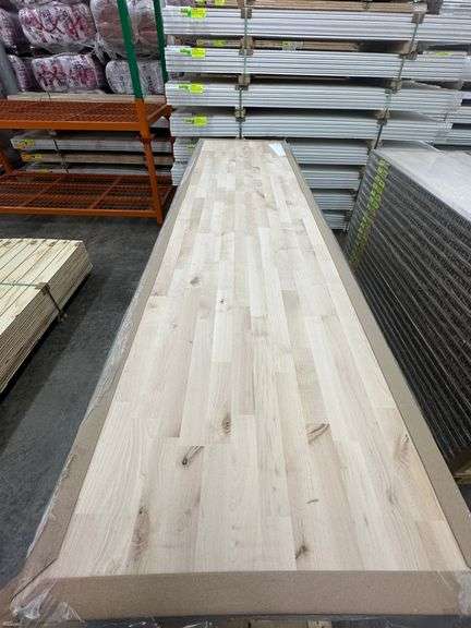 Baltic Birch Hardwood Butcher Block Countertop 1 3/4"x25"x96 ...