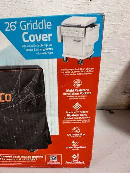 LOCO 26 in. Griddle Grill Cover - Lambrecht Auction, Inc.