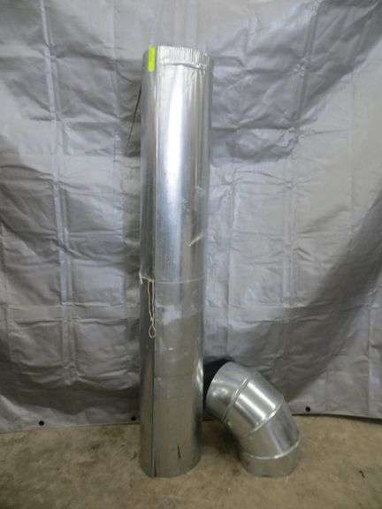 Two Straight Pipes 10x60"w/ One 45 Degree Angle Piece - Lambrecht ...