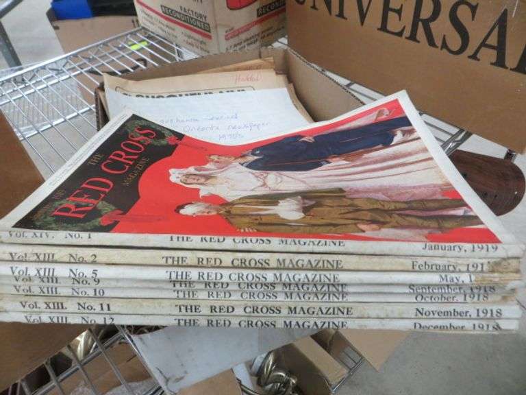 Assorted Red Cross Magazine (1918) & Susquehanna Sentinel Newspaper ...