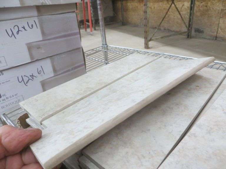 Caribbean Slate Bullnose Tile 12x3" - Lambrecht Auction, Inc.