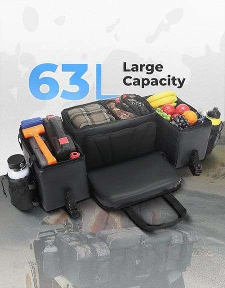 KEMIMOTO ATV Storage Bags with Cooler Bag, 76L Large ATV Bags Rear Rack ...