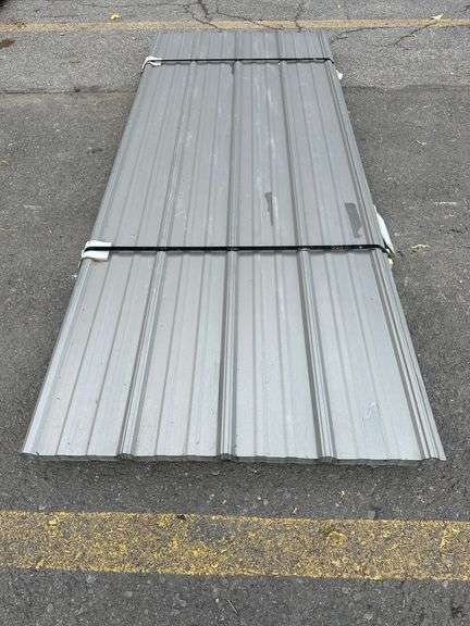 Dull Galvanized Metal Panel 3'x8' - Lambrecht Auction, Inc.