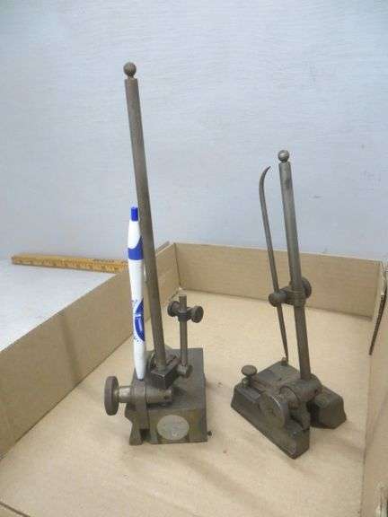 Dial Indicator Stands - One is Magnetic - Lambrecht Auction, Inc.