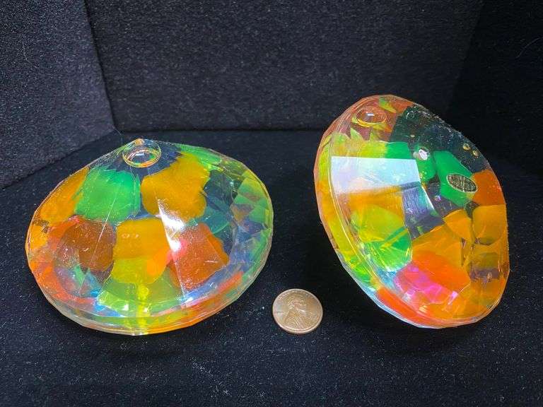 Liquid "Diamond" Paperweight (2) - Lambrecht Auction, Inc.