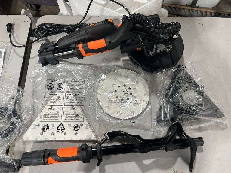 WEN Variable Speed 5-Amp Dual-Head Drywall Sander - Lambrecht Auction, Inc.