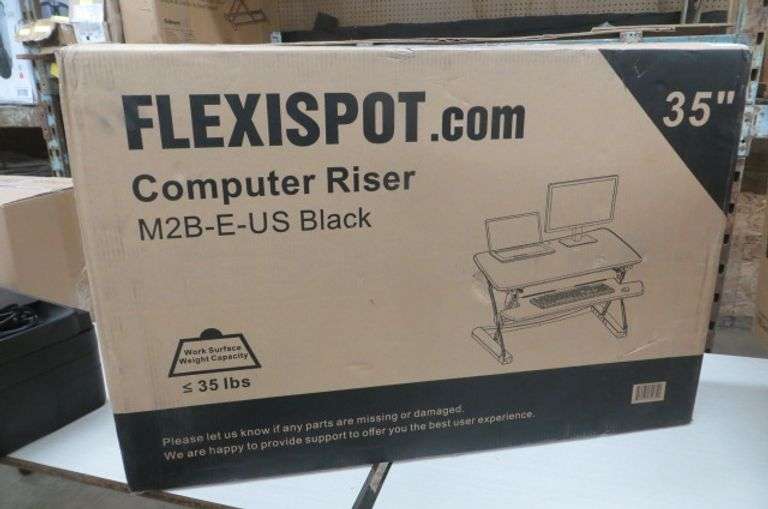Flexispot Computer Riser - 6-20x35x23" - Lambrecht Auction, Inc.