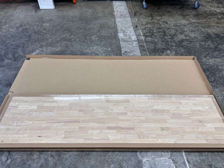 Hampton Bay Unfinished Hevea Solid Wood Butcher Block Countertop ...