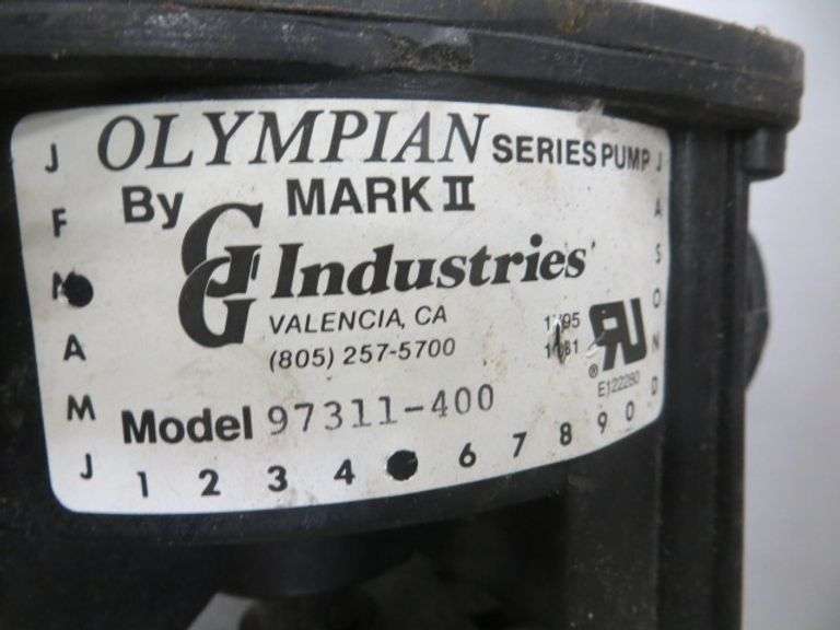 Olympian Series Pump Mark II - Lambrecht Auction, Inc.