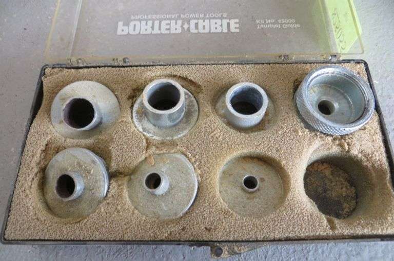 Porter Cable Router Template Guides - Lambrecht Auction, Inc.