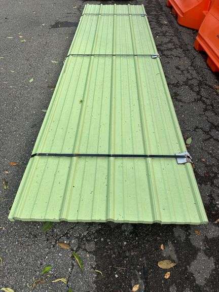 Green Primer Corrugated Metal 3'x12' - Lambrecht Auction, Inc.