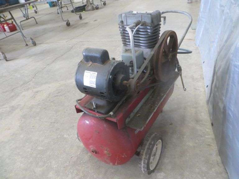 Sears Twin Cylinder Compressor - Lambrecht Auction, Inc.