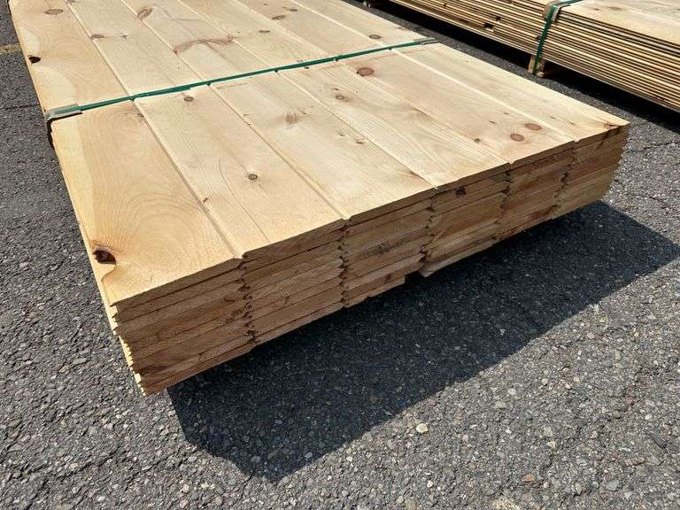 White Pine T&G WP4 Smooth Face Paneling 1" x8"x16' - Lambrecht Auction ...